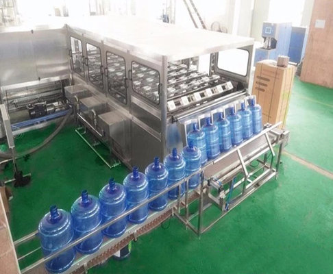QGF 300-900 20 Liter Jar Automatic Pure Mineral Barrel Water 5 Gallons Filling Machine , Bottling Plant